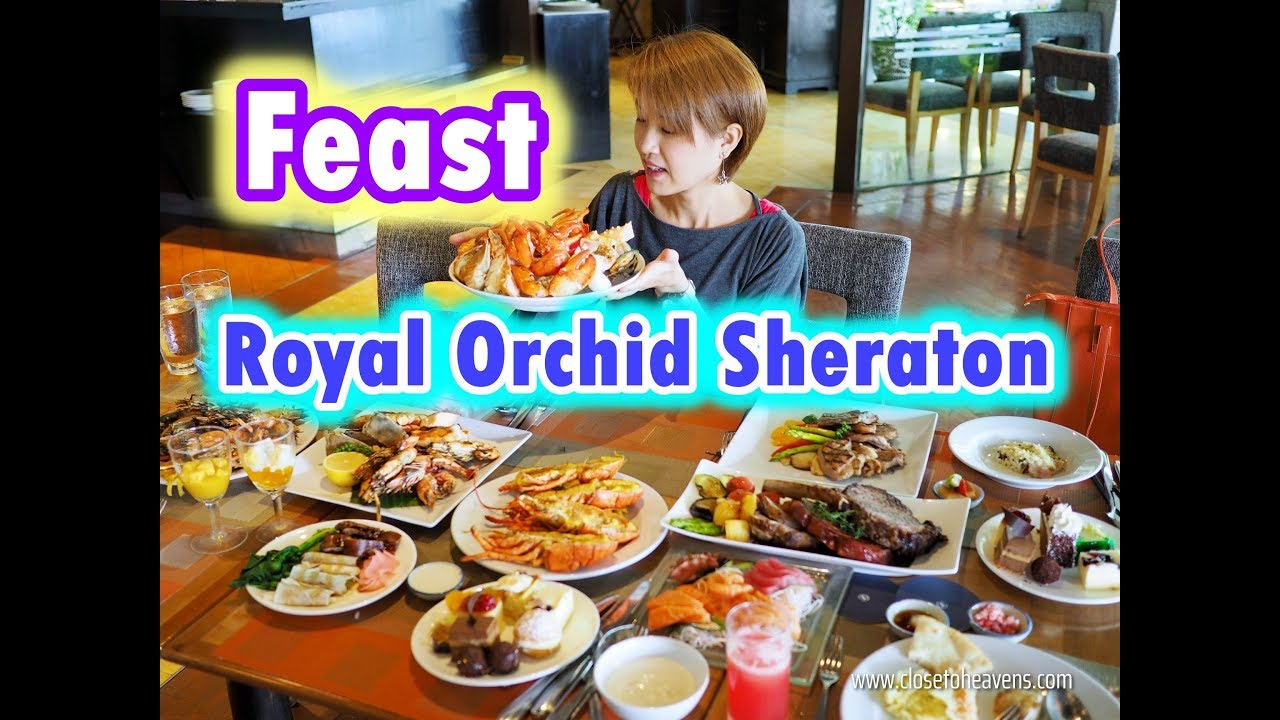รีวิว บุฟเฟ่ต์ #123: Sunday Brunch @ Feast, Royal Orchid Sheraton - YouTube