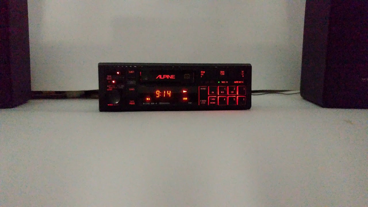 Yes Alpine 7287 plays perfect test cassette - YouTube