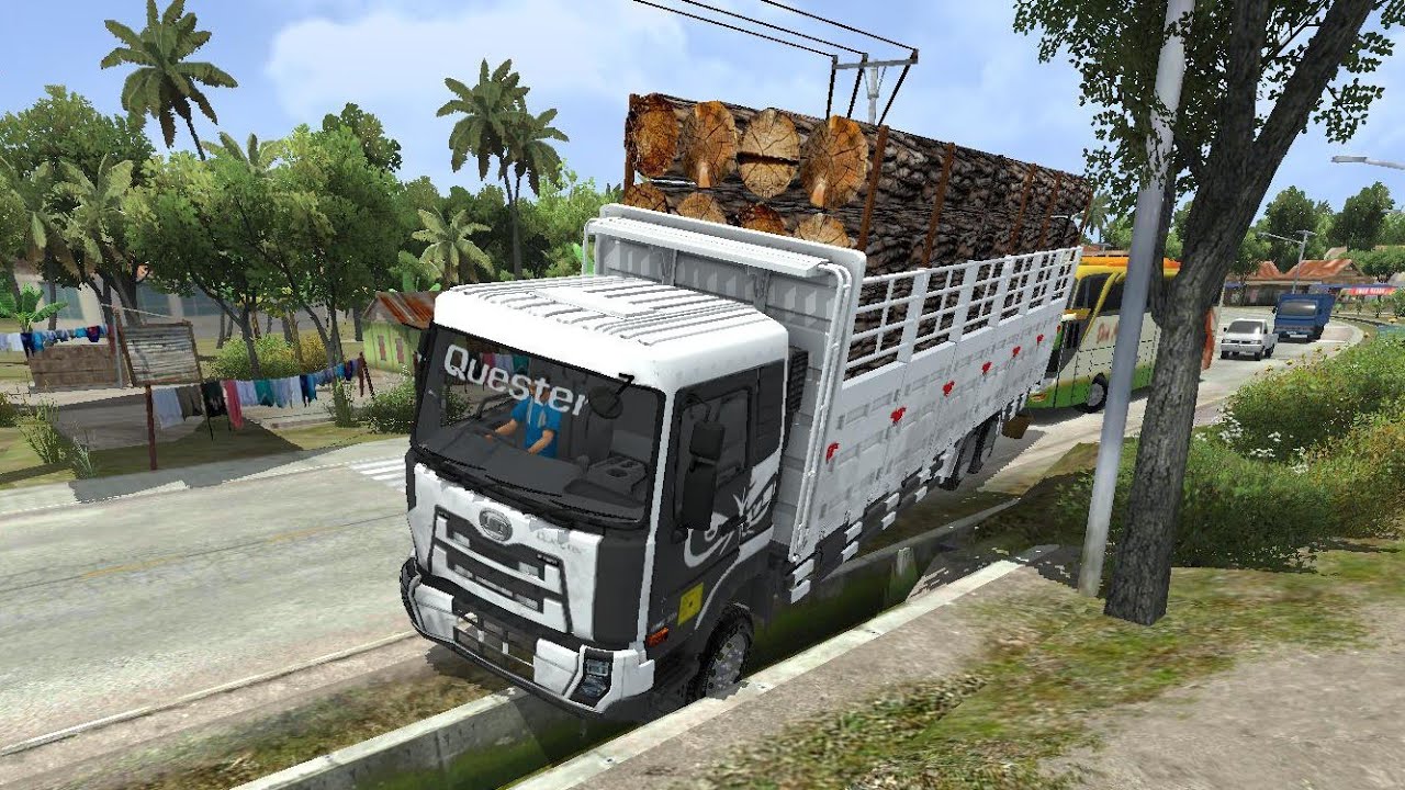 FULL... MUATAN KAYU ,TRUCK SIMULATOR GAME,,TERPEROSOK DALAM KALI (FULL ...