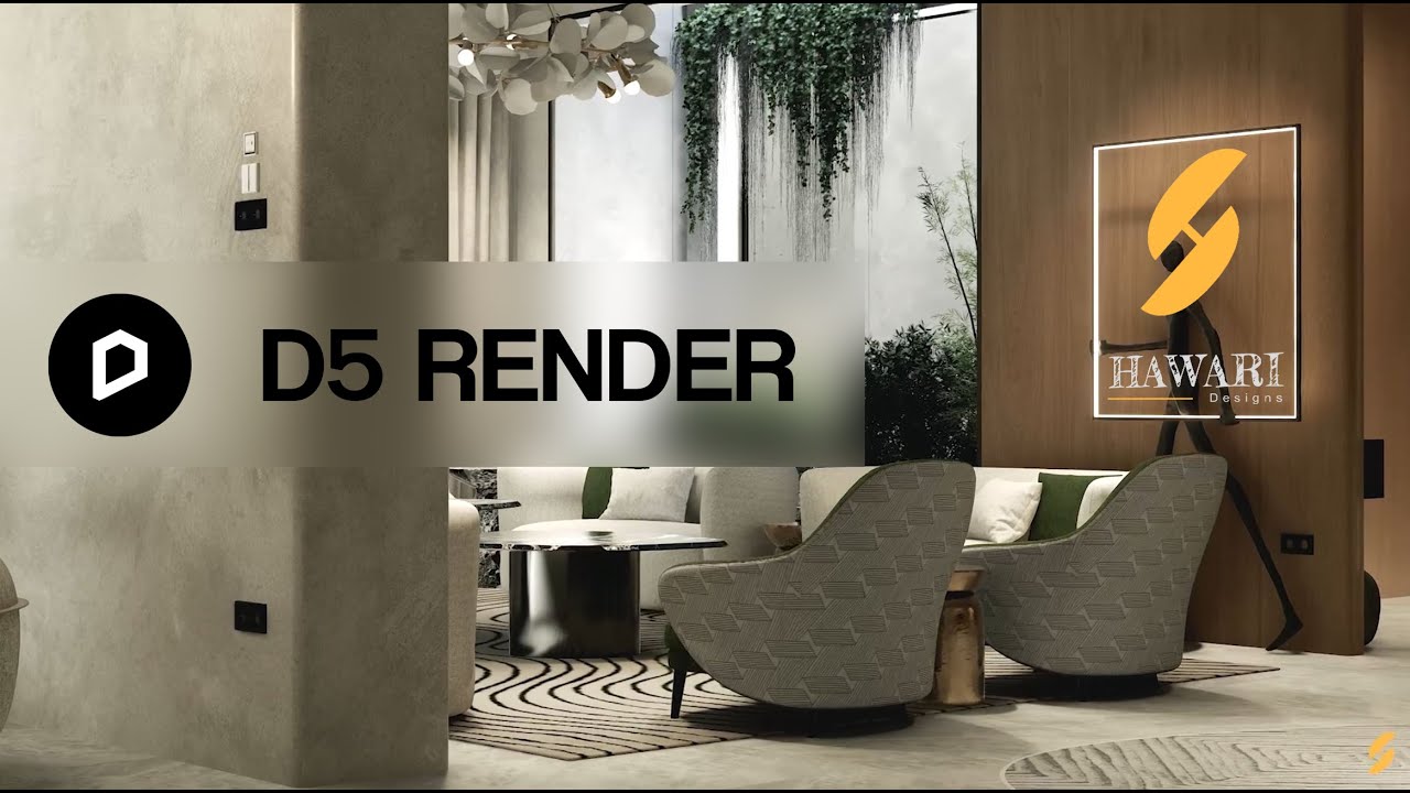 INTERIOR DESIGN ANIMATION D5 RENDER - YouTube