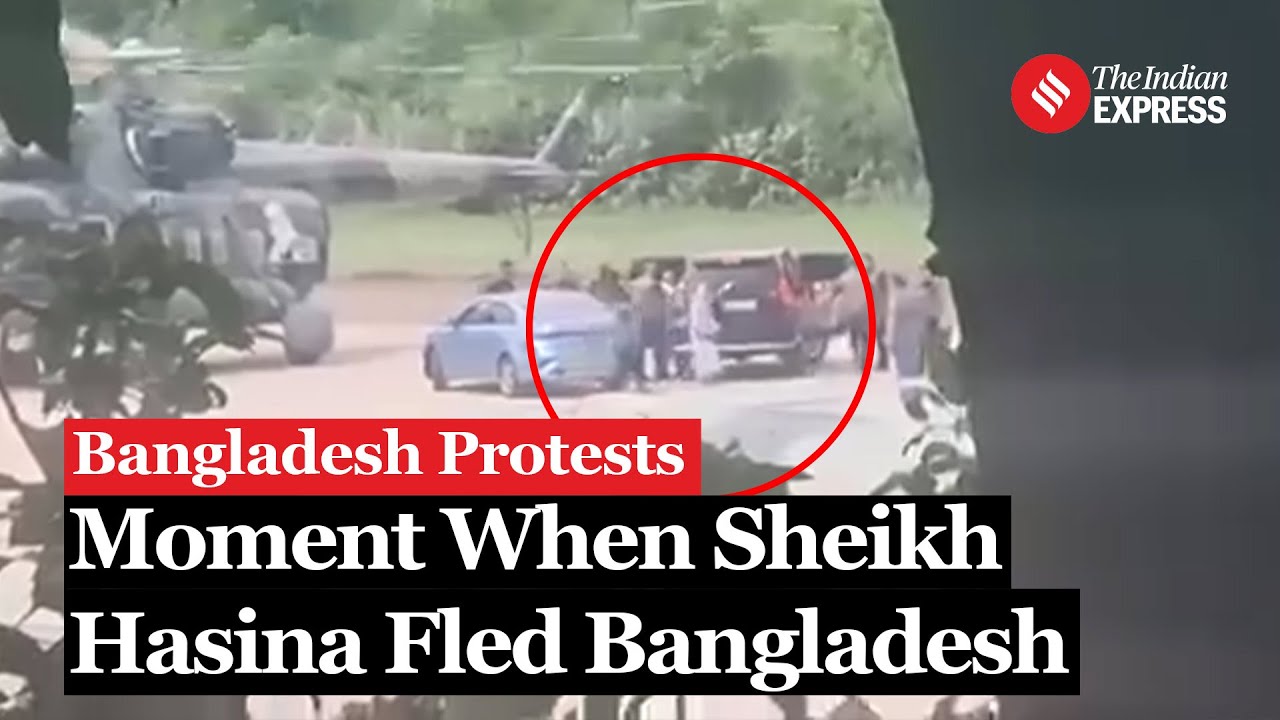 Moment When Sheikh Hasina Fled Bangladesh | Bangladesh Protest - YouTube