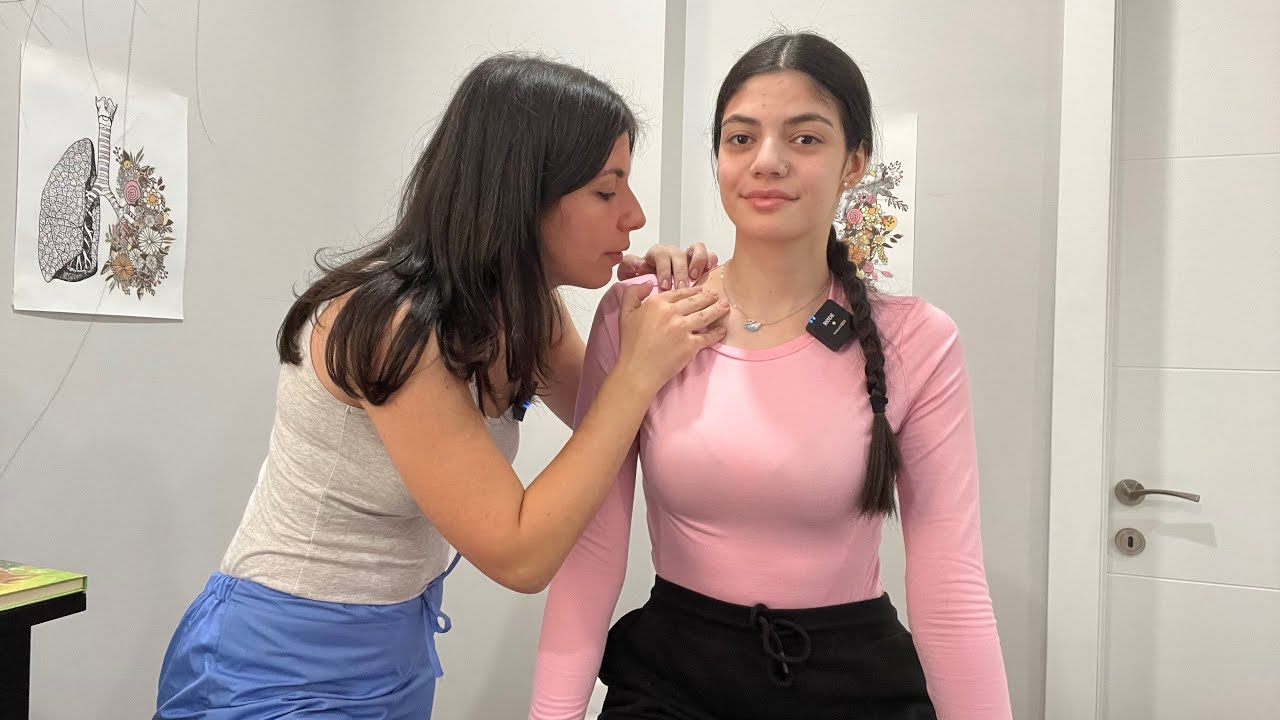 ASMR Head to Toe Assessment Full Body Physical Exam (Face, Abdominal, Back & Feet Assessment ...