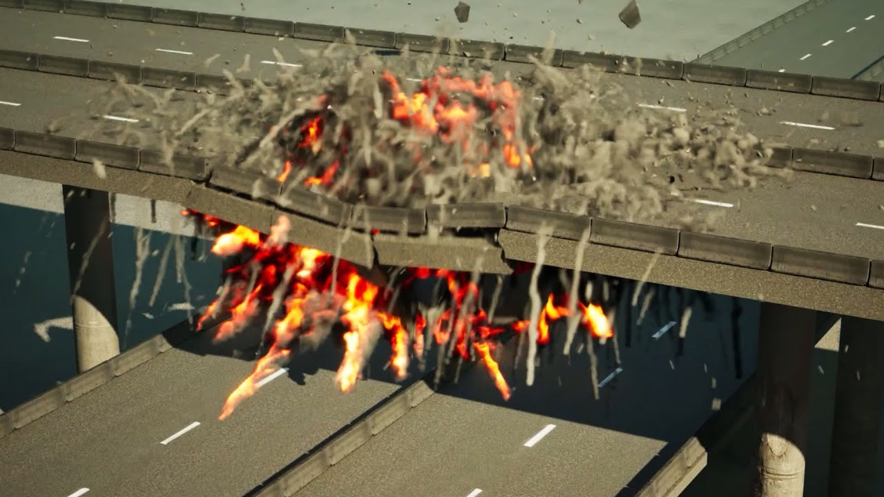 Niagara & Chaos Bridge Destruction Realtime VFX in Unreal Engine 5 ...