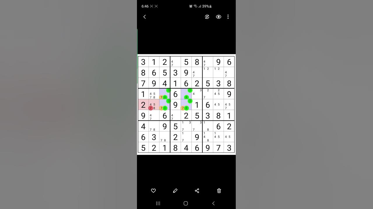 unique rectangle type 5 learn sudoku - YouTube