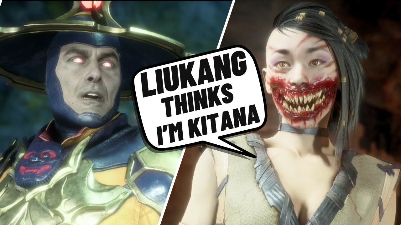 LiuKang thinks I'm KITANA, Raiden | MK11 Raiden INTROs Females | - YouTube