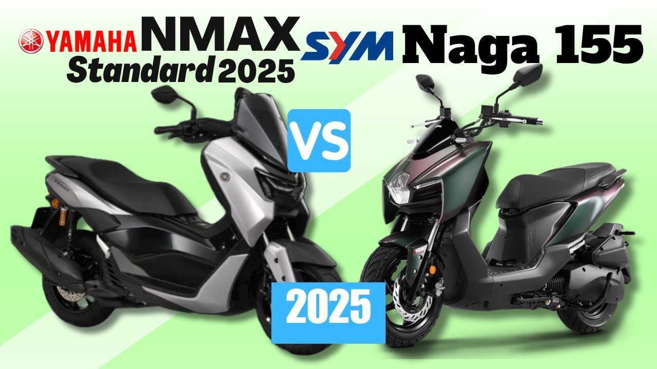 Yamaha NMAX Standard vs SYM Naga 155 | Side By Side Comparison | Specs ...