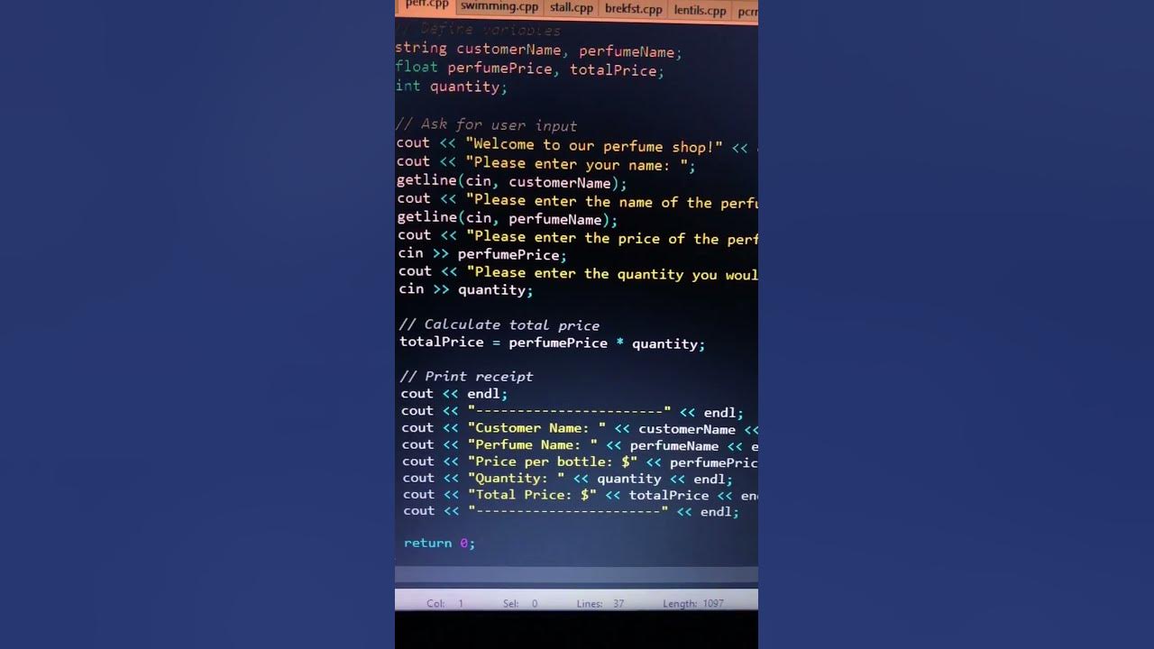 Perfume Code C Coders Codemasters Coding Codingninja Codelife
