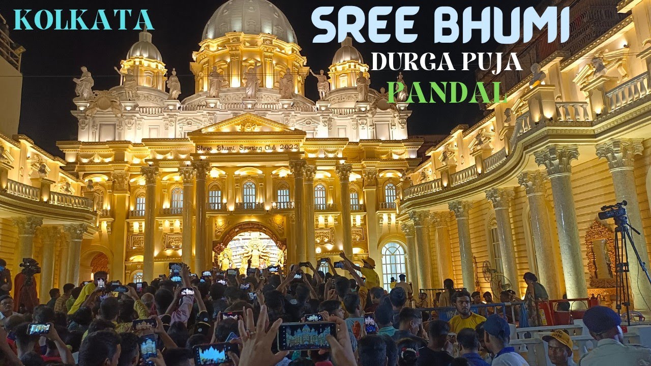 Sreebhumi Durga Puja 2022||SREEBHUMI DURGA PUJA PANDAL VLOG|| Kolkata's ...
