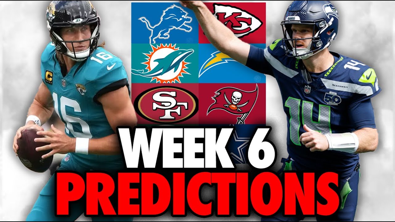 NFL Week 6 Predictions for EVERY GAME!! | NFL Week 6 Preview - YouTube