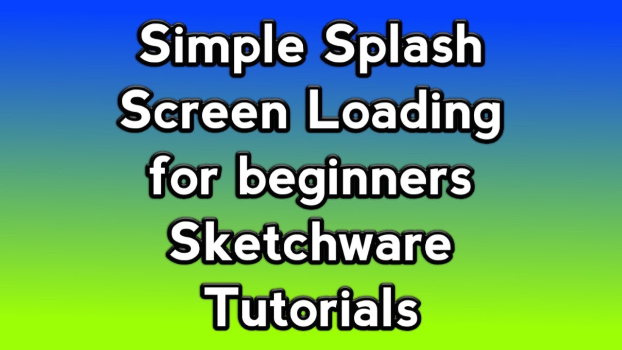 Simple Splash Screen Loading For Beginners Sketchware Youtube