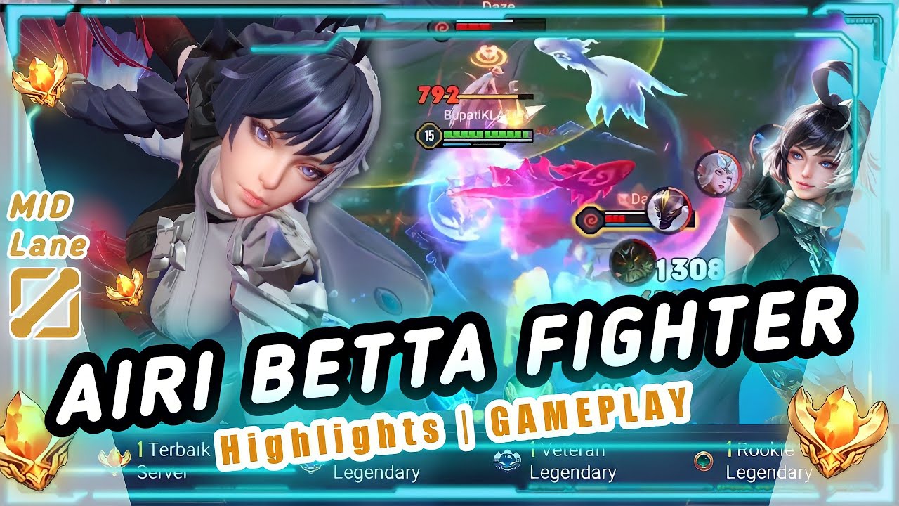 AOV : Airi Betta Fighter | Airi Mid Lane | AIRI GAMEPLAY - ARENA OF VALOR - YouTube