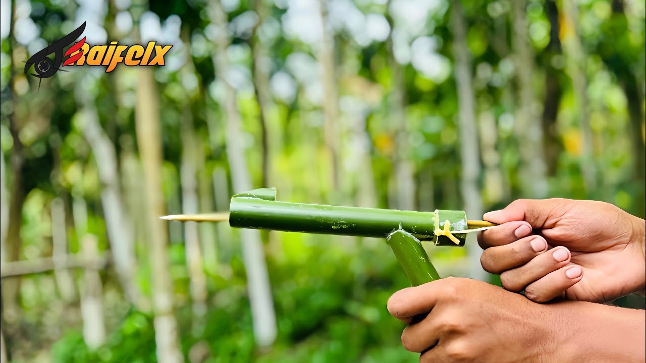 🔥 DIY Bamboo Gun – Traditional Toy Weapon Challenge! | Raifelx ...