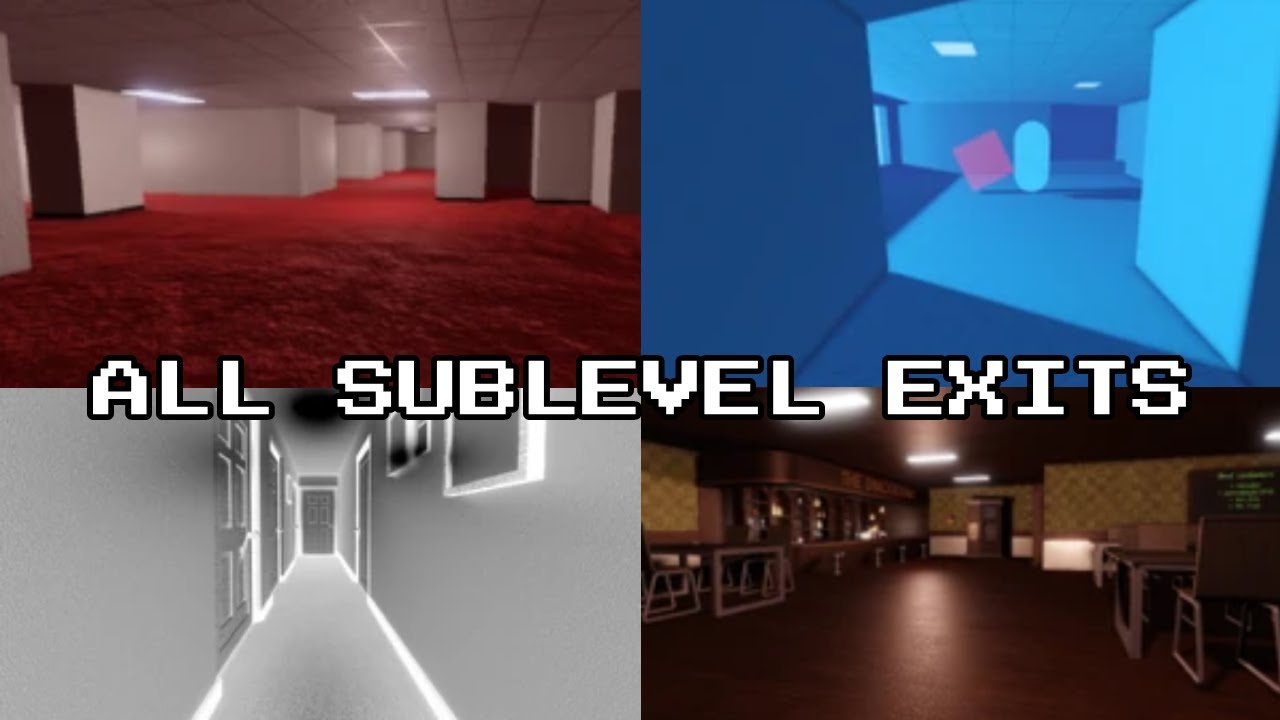 the backrooms redacted all sublevels + how to exit them - YouTube