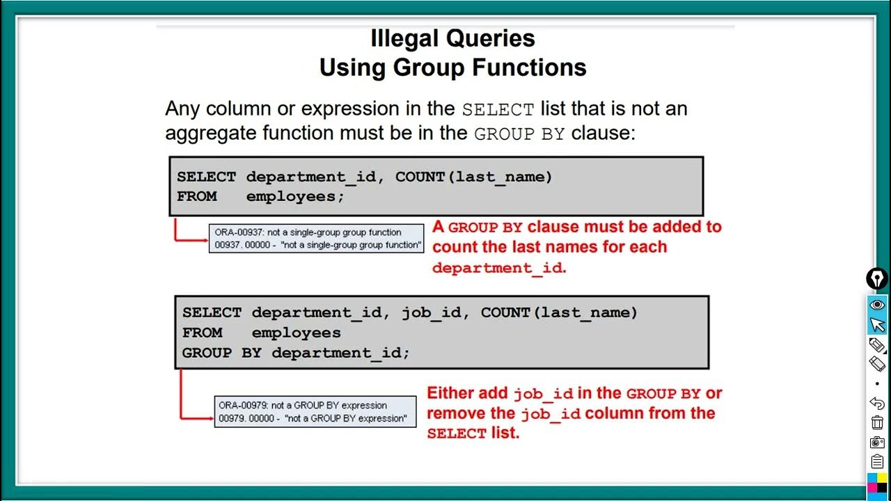 DB Oracle lab lec5 functions part2 - YouTube