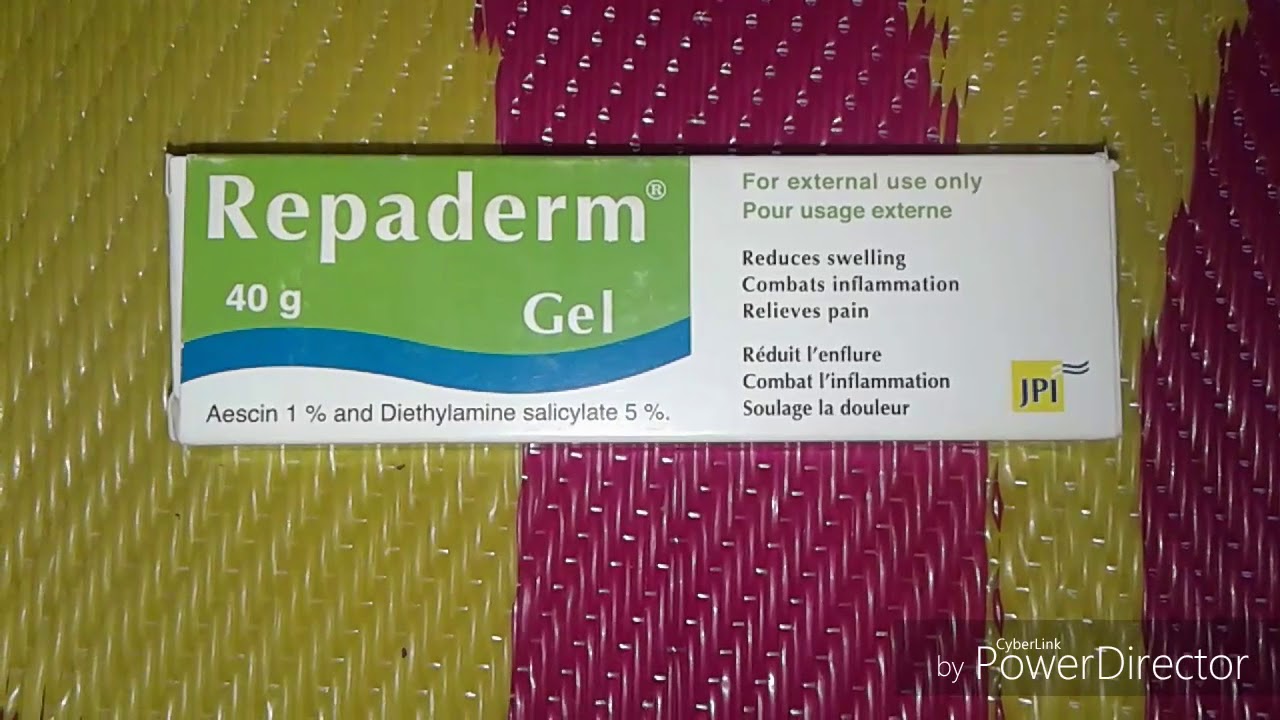 Repaderm 40 gm Gel Review | Aescin 1% and Diethylamine Salicylate 5% ...