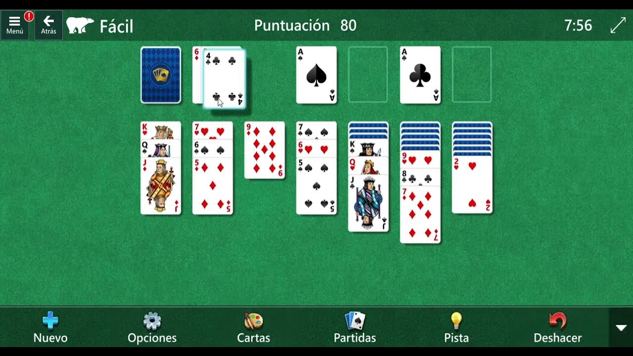 tutorial de como jugar solitario - YouTube