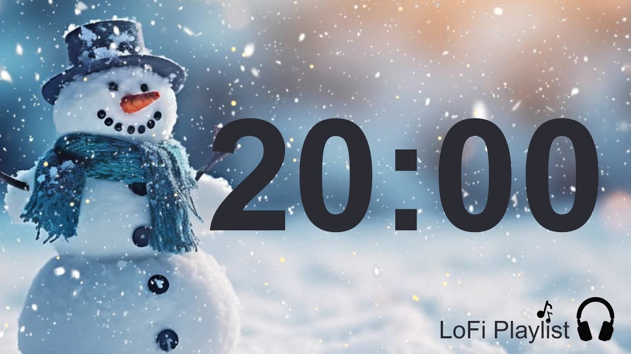 20 Minute Timer - Winter Snowman Theme - LoFi Music - YouTube