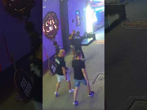 Drunk Idiot Knocks Over TV Billboard.  #kohsamui #greenmango #chawengbeach #thailand #trash