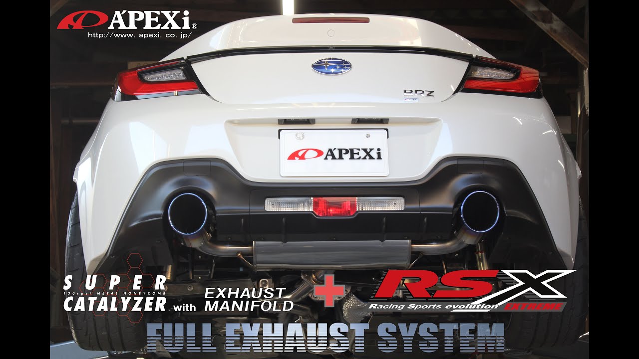 新型SUBARU BRZ(6MT専用) APEXi Full Exhaustsystem RS-Xタイプ 音質 - YouTube