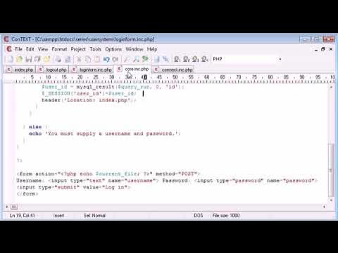 Beginner PHP Tutorial 140 Logging the User Out ‏ #PHPTutorial, #WebDevelopment, #LearnPHP - YouTube