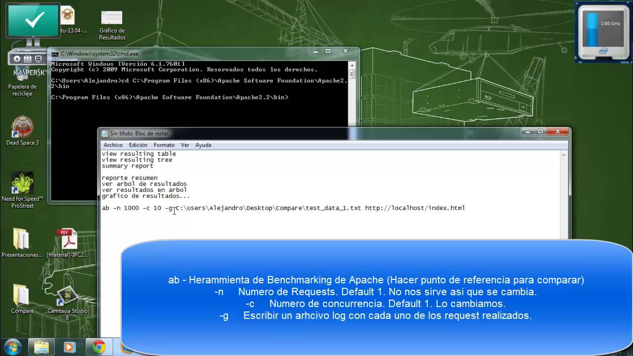 Ab Apache Benchmarking tool - YouTube