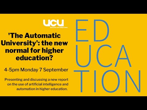 'The Automatic University' – the new normal for higher education?