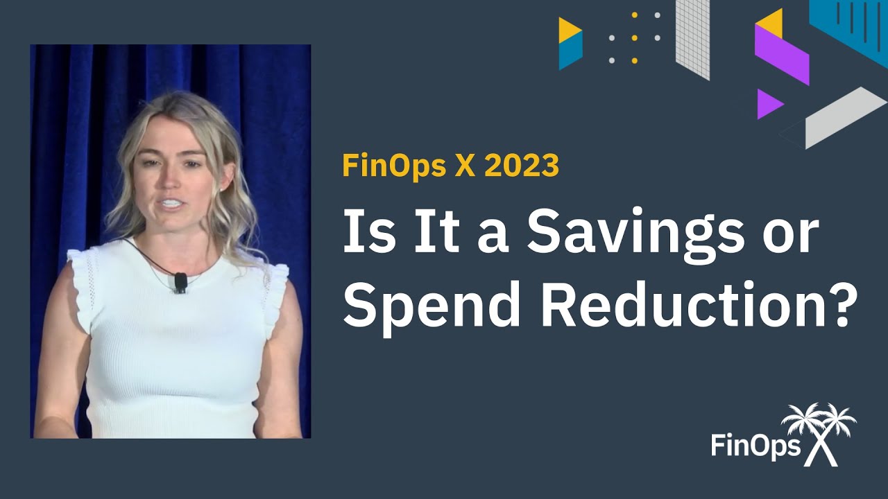Is it a Savings or a Spend Reduction? Disney FinOps Engineer Alee ...