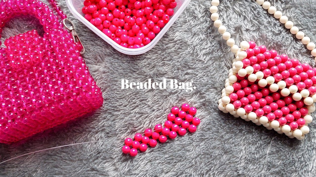 Tutorial Dasar Membuat Tas Manik (cara paling mudah) | DIY Beaded Bag ...