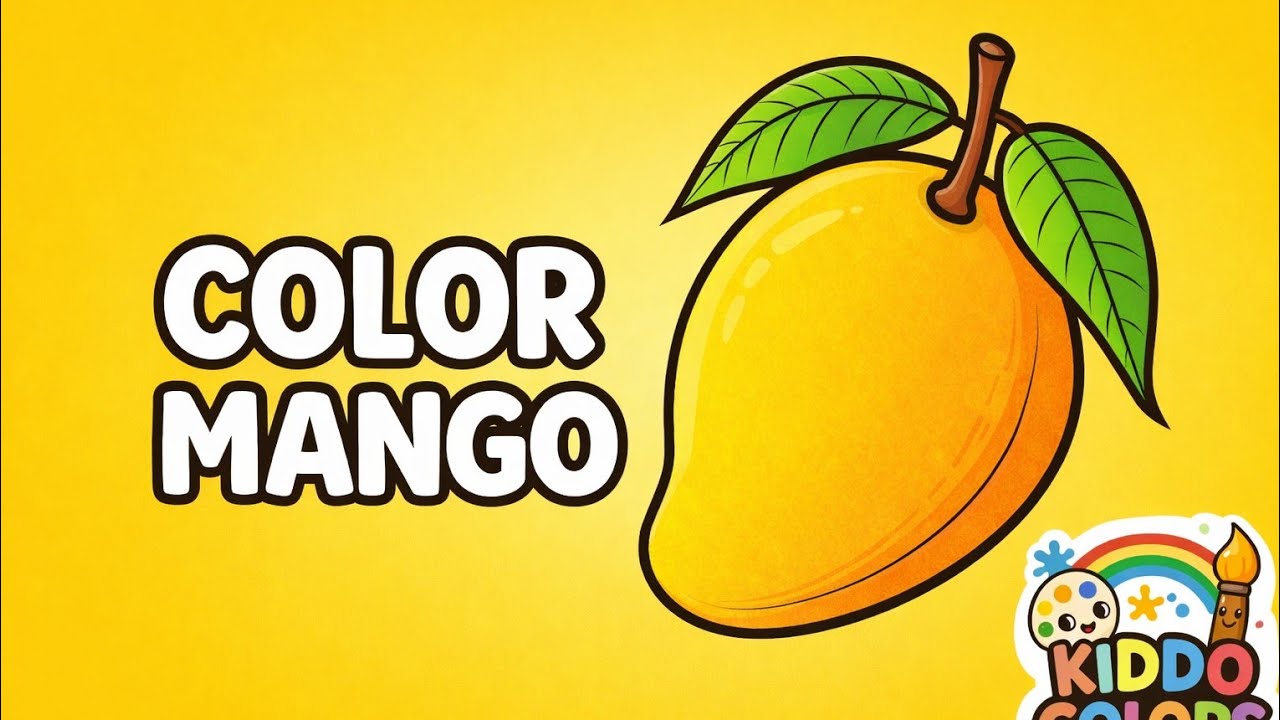 Draw and Color Juicy Mangoes 🥭 | Easy Mango Drawing and Painting for ...