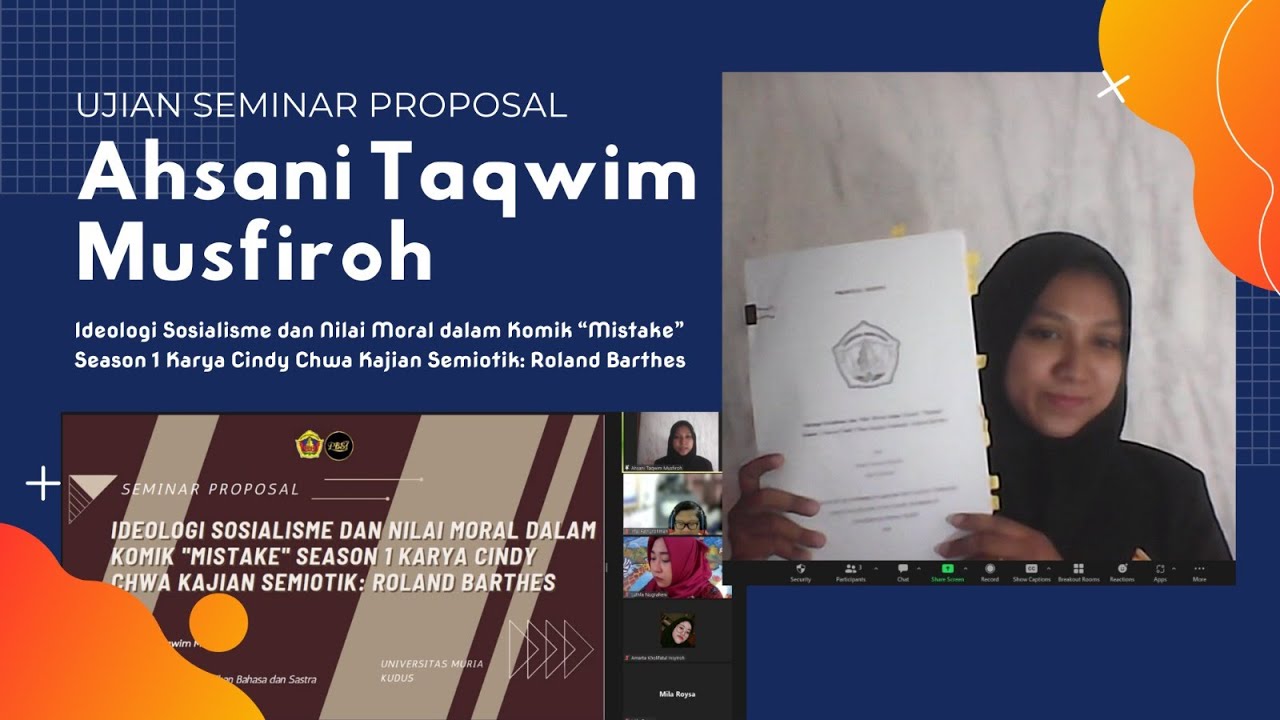 UJIAN PROPOSAL SKRIPSI AHSANI TAQWIM MUSFIROH - YouTube