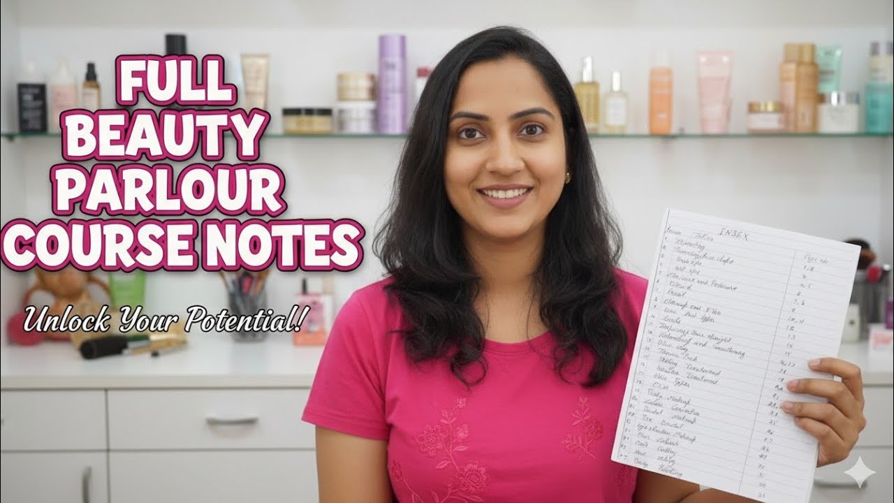 Beauty Parlor Full Notes And Equipment list l Beauty Parlour notes ...