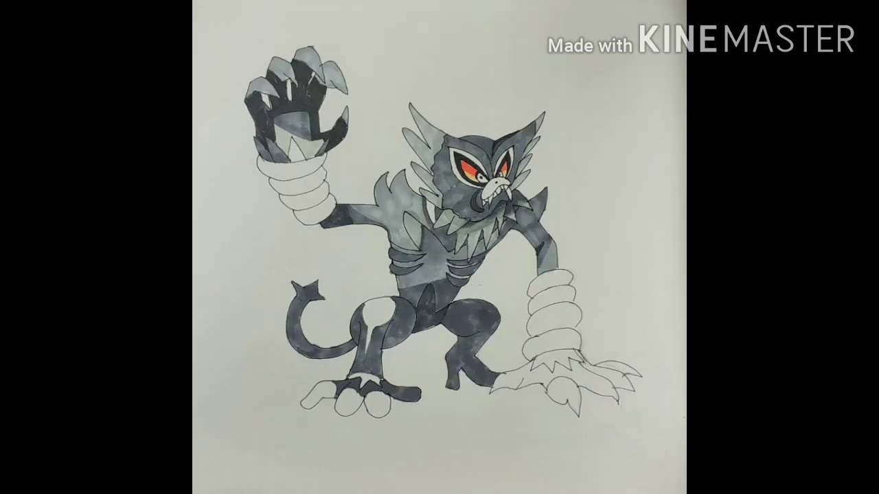 [캐릭터그리기63]포켓몬 자루도 그리기/Drawing Pokemon Zarude/神奇宝贝 鹿角/마카색칠 - YouTube