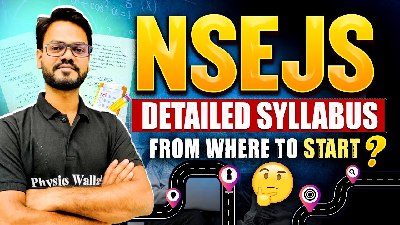 NSEJS EXAM SYLLABUS 📃: Must Know These Important Topics 🚨 - YouTube