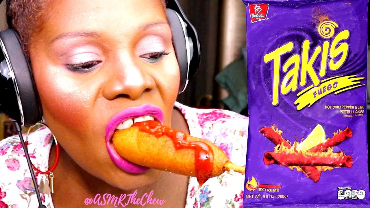 {takis} Finger Food Mukbang Asmr Eating Sound Woo Mega Texture Tingle