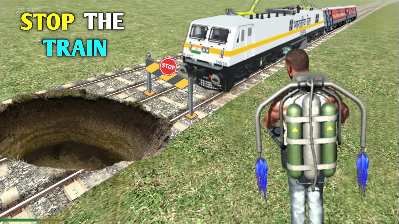 Stop the Unstoppable Train in Indian Bikes Driving 3D! - YouTube