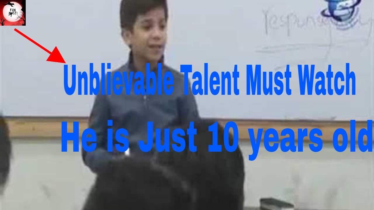 Amazing young Pakistani Talent ll ( Professor Hammad Safi ) - YouTube