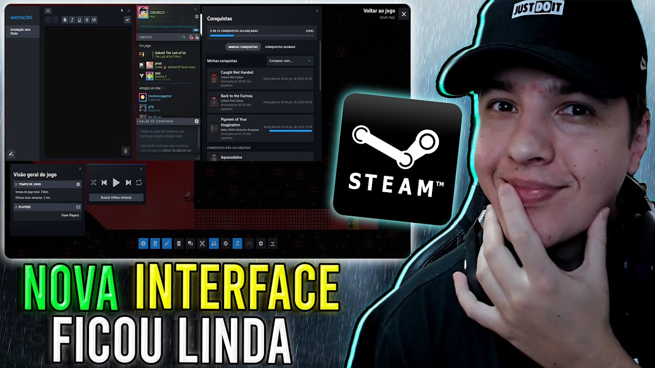 Nova INTERFACE da STEAM 2023 - FICOU INCRÍVEL - YouTube