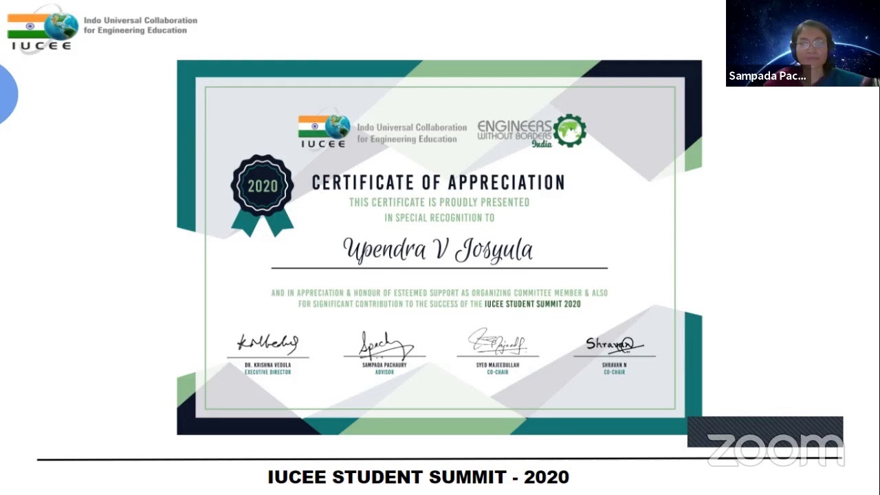 IUCEE Student Summit 2020 - YouTube