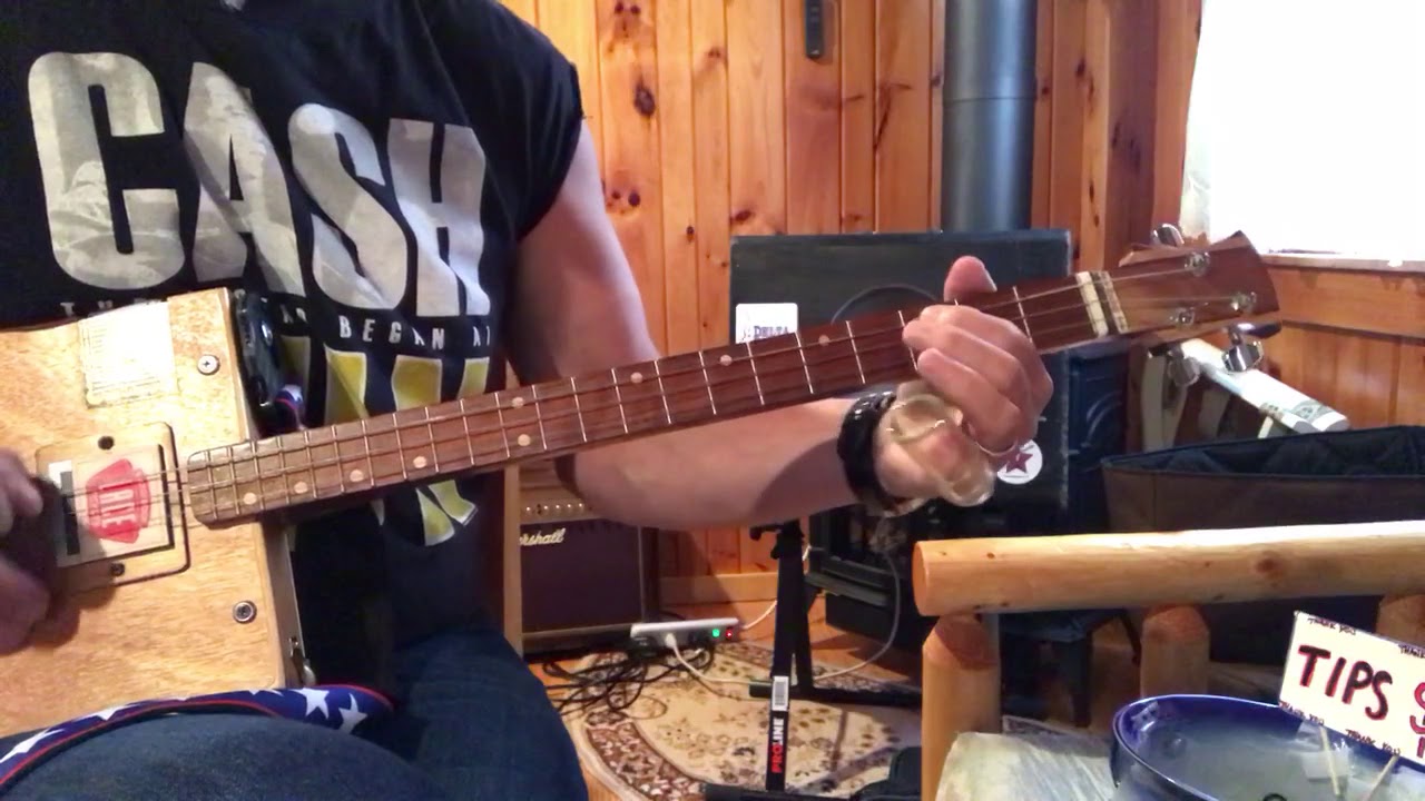 Crossroads Blues beginner blues lesson for 3 string Cigar Box Guitar ...