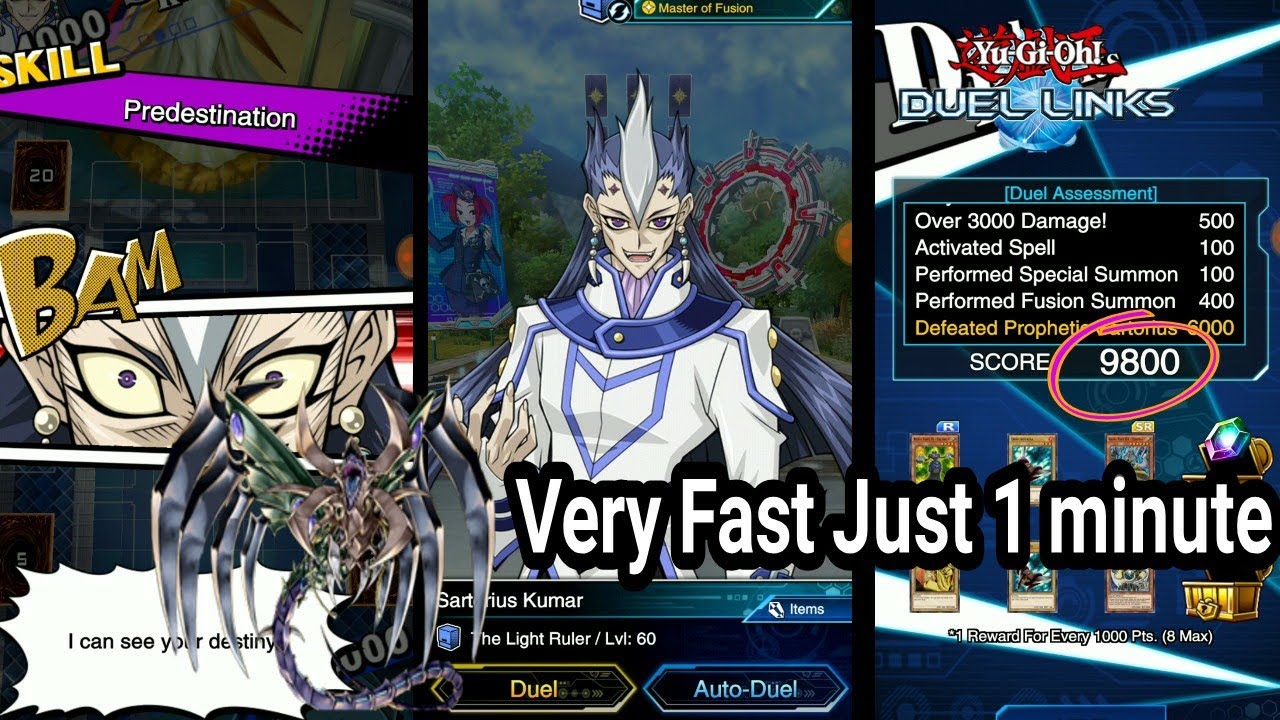 Farming Sartorius Kumar lvl. 60 Very Very Fast !!! Yu-Gi-Oh Duel Links ...