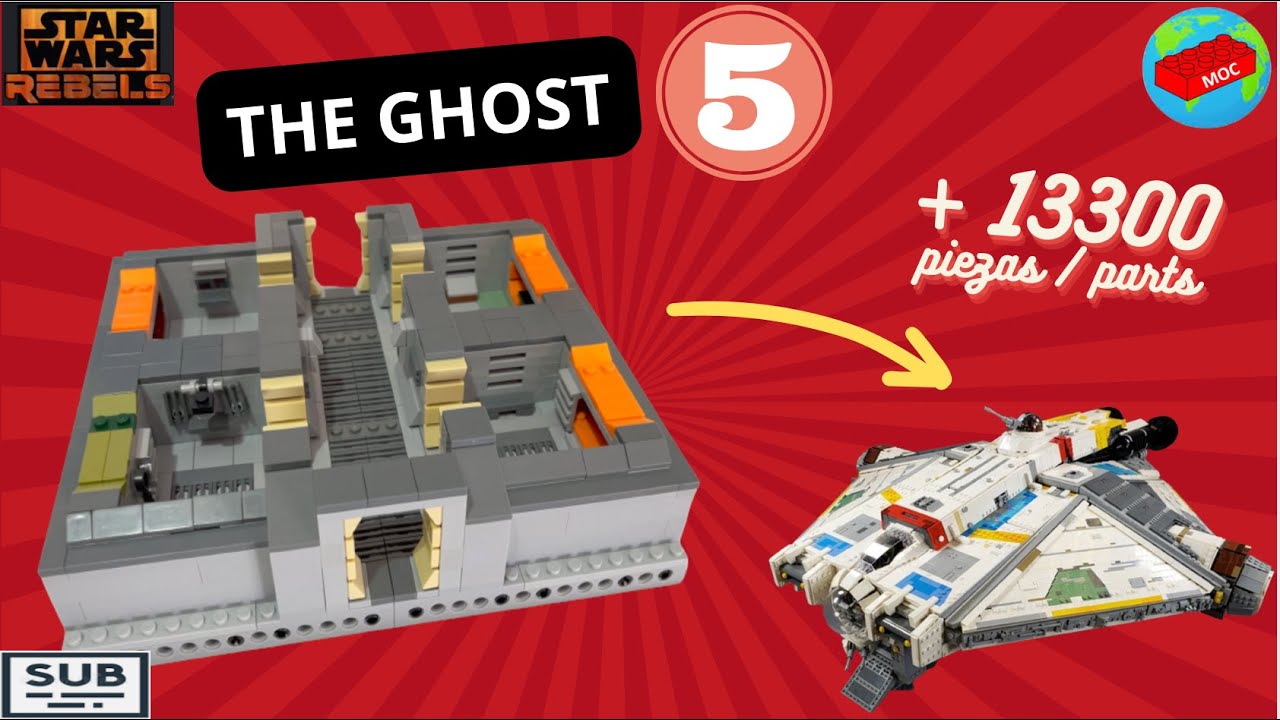 Lego The Ghost 13300 partes Speed Build Part 5/6 - YouTube