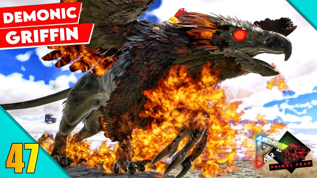 Taming My First Demonic Dino : Demonic Griffin 🔥 : ARK Primal Fear Plus ...