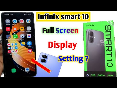 Infinix smart 10 full screen display setting l how to full screen ...
