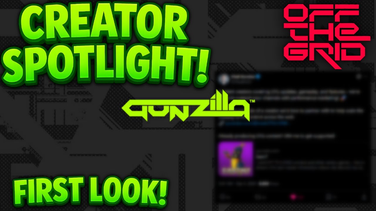 First Look at🔥Creator Spotlights🎬in @playoffthegrid Via Vlad CEO of Gunzilla Games! - YouTube