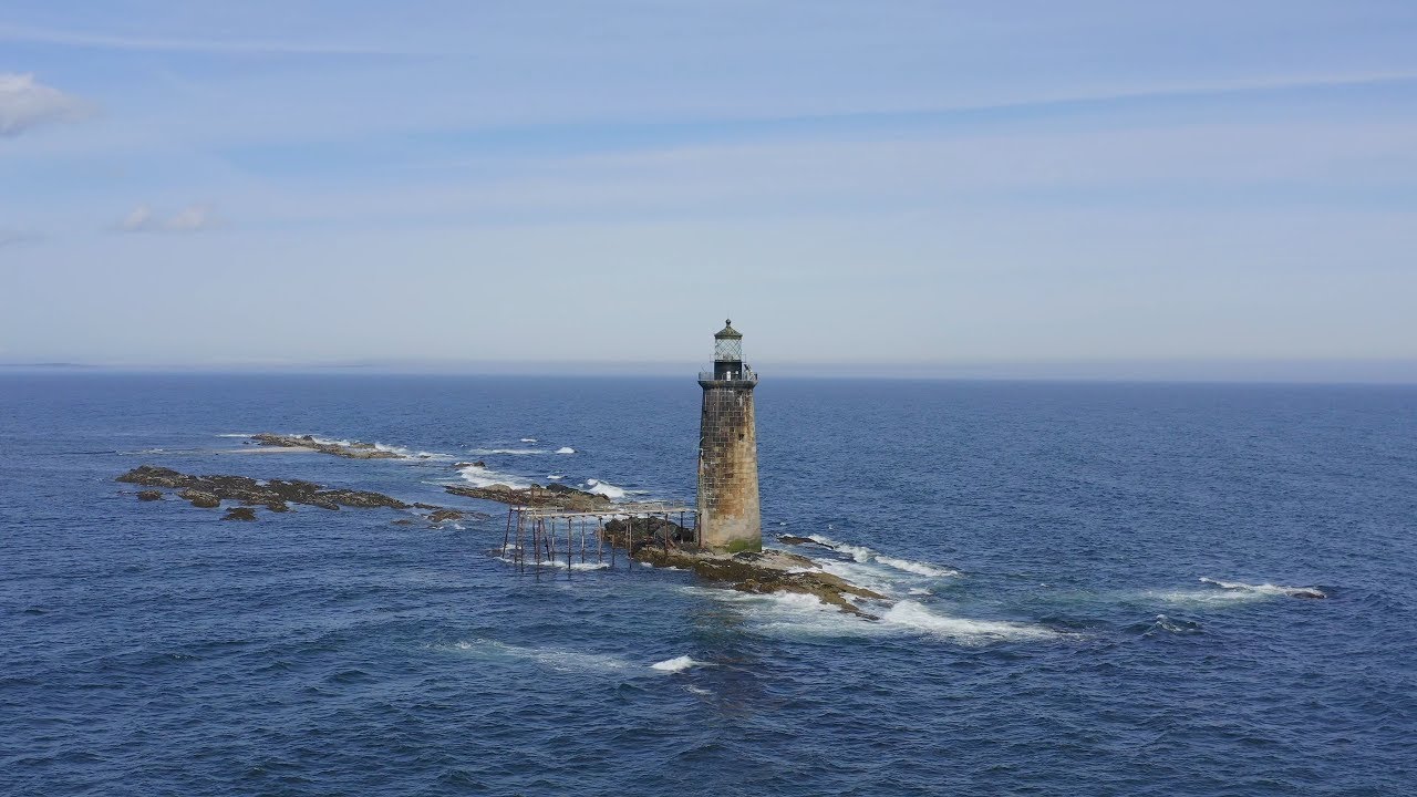 Ram Island Ledge Light Station in 4K - YouTube