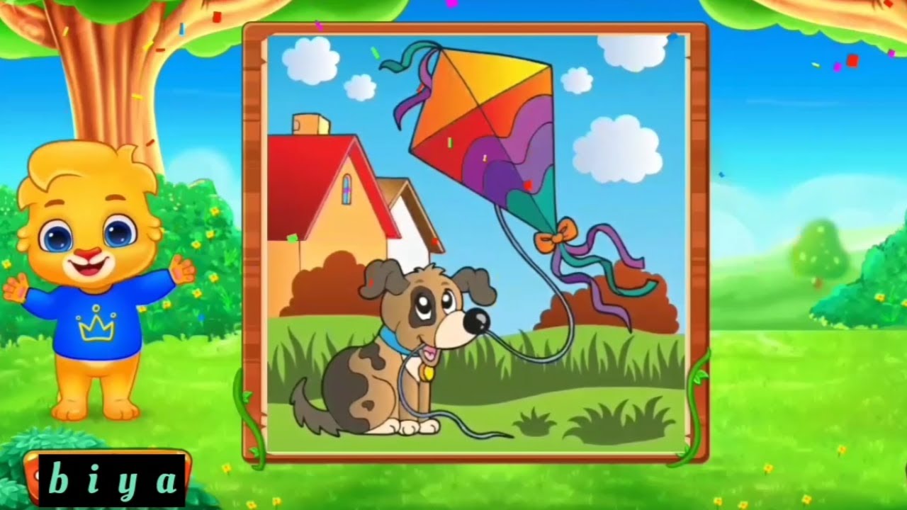 cute dog flying kite puzzle|brain teasers for kids|riddles,puzzles ...