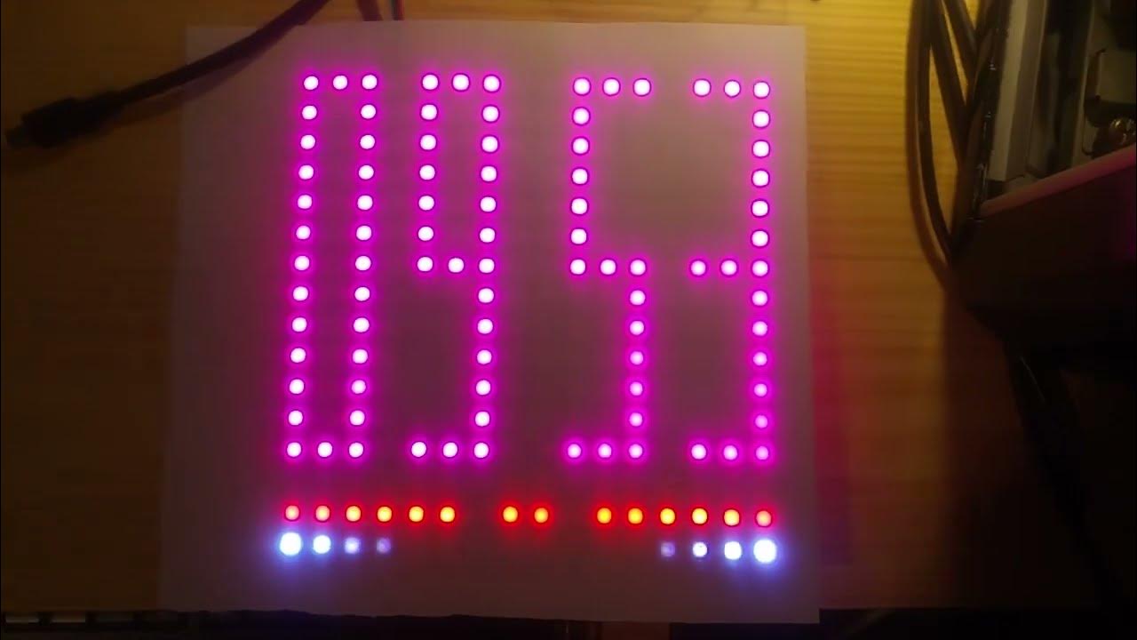 Horloge Matrice LED NeoPixel 16x16 WS2812B - DS3231 - v1.3 - Arduino ...