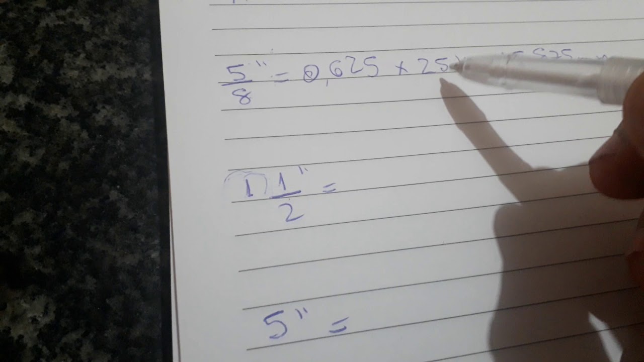 Como converter polegadas para milímetros - YouTube
