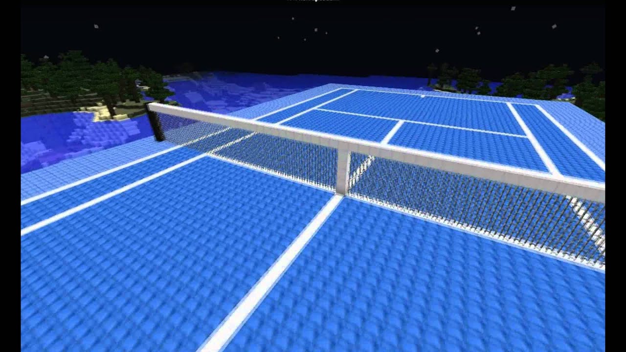 [Minecraft] Australian Open Tennis Court - YouTube