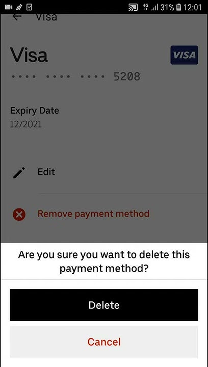 How To Remove Payment Method In Uber Eats - YouTube